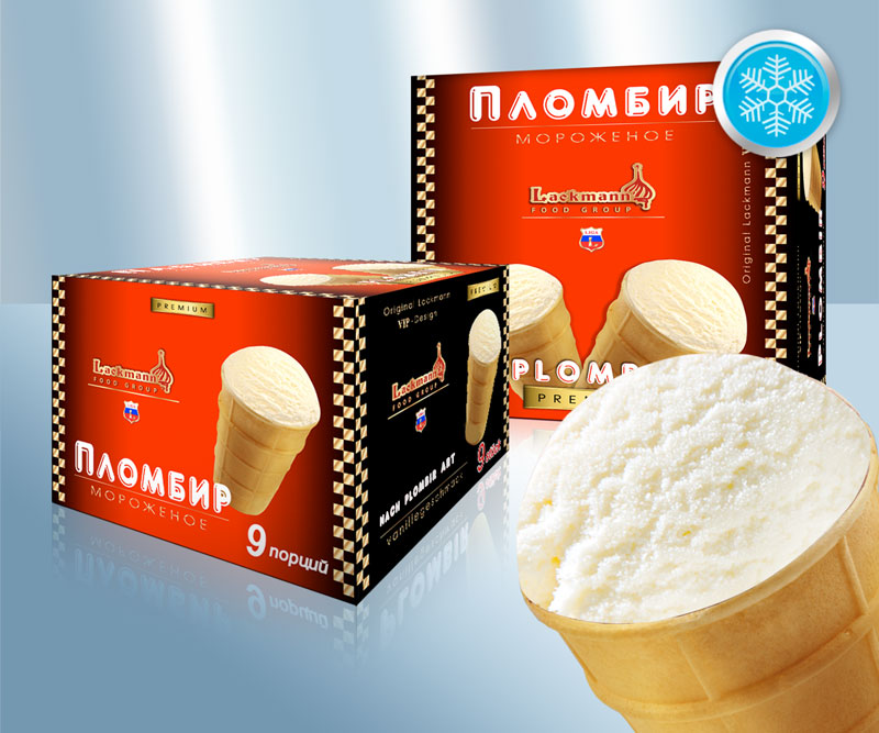 Мороженое Пломбир 1170мл (Family Pack) купить онлайн - Hozain